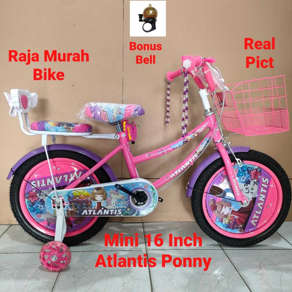 Jual Sepeda Anak Perempuan Mini 16 Inch Atlantis Pony Sepeda Anak Mini ...