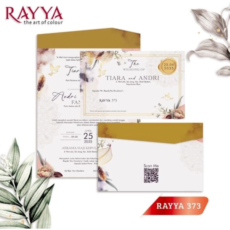 Jual RAYYA 373 Blangko Undangan Nikah Pernikahan Model Kekinian Terbaru ...