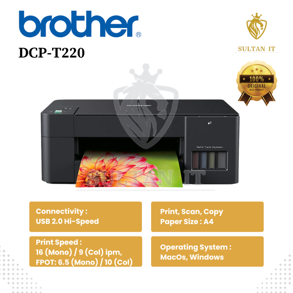 Jual PRINTER BROTHER DCP-T220 / DCP T220 / T 220 Print Scan Copy ...