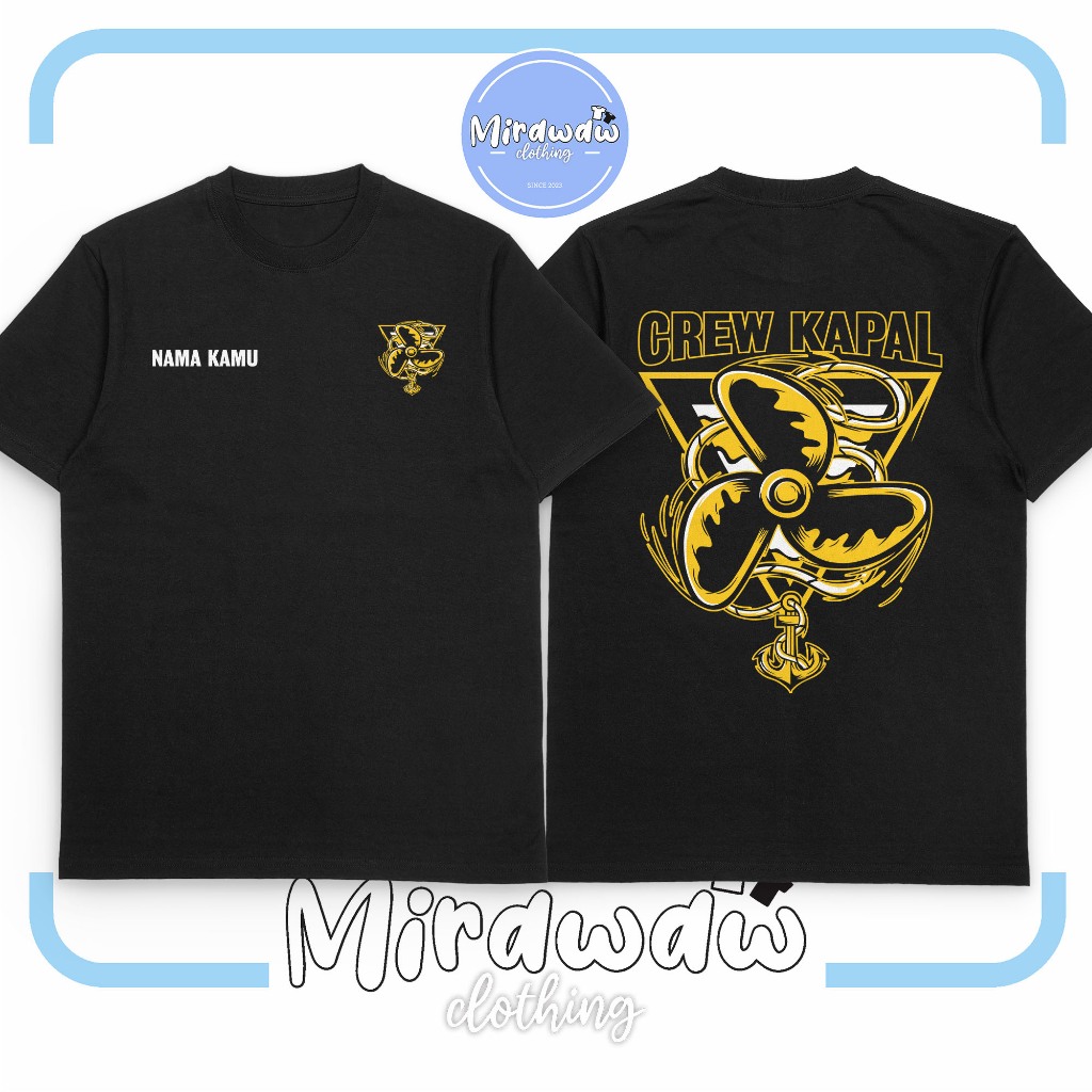 Jual Kaos Crew Kapal Baling Baling Kapal Jangkar Pelaut Gratis Nama ...