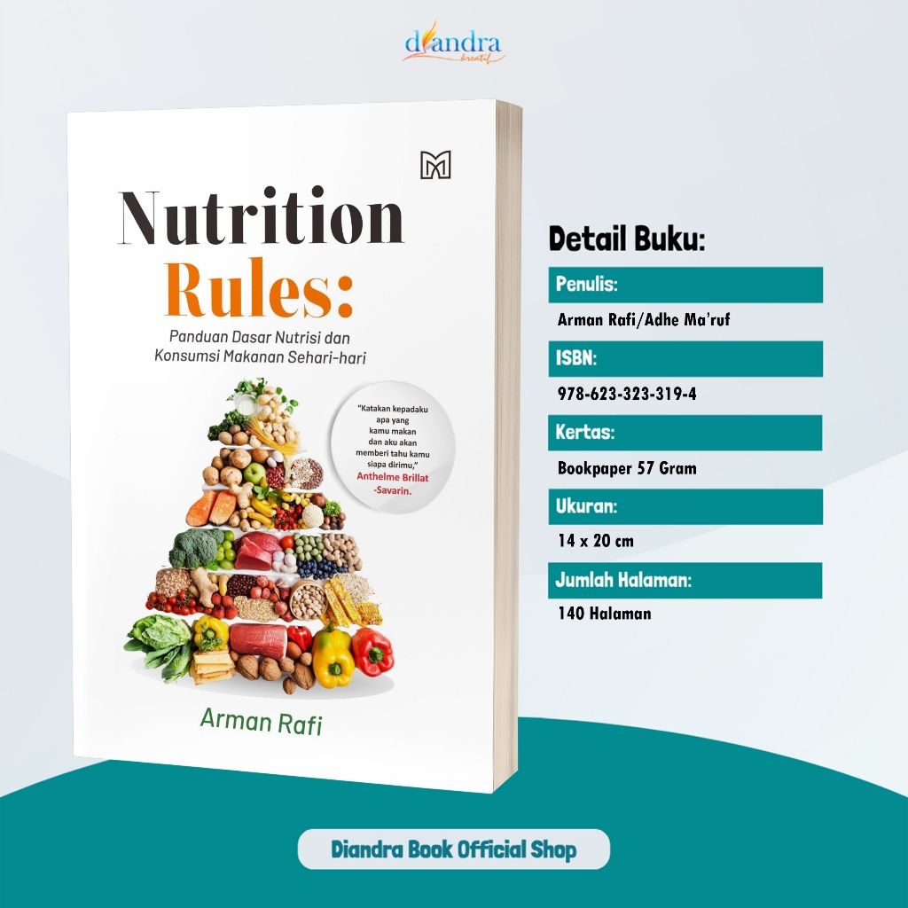 Jual Nutrition Rules: Panduan Dasar Nutrisi dan Konsumsi Makanan Sehari ...