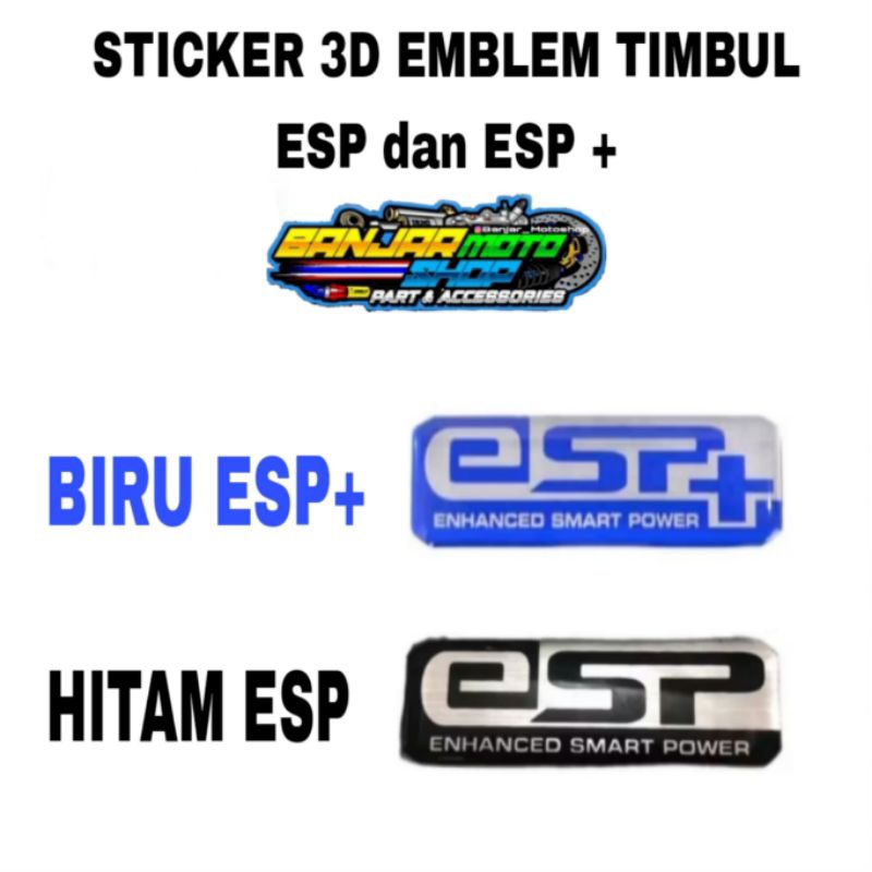Jual STICKER EMBLEM ESP / STICKER EMBLEM FILTER 3D ESP TIMBUL HONDA ...