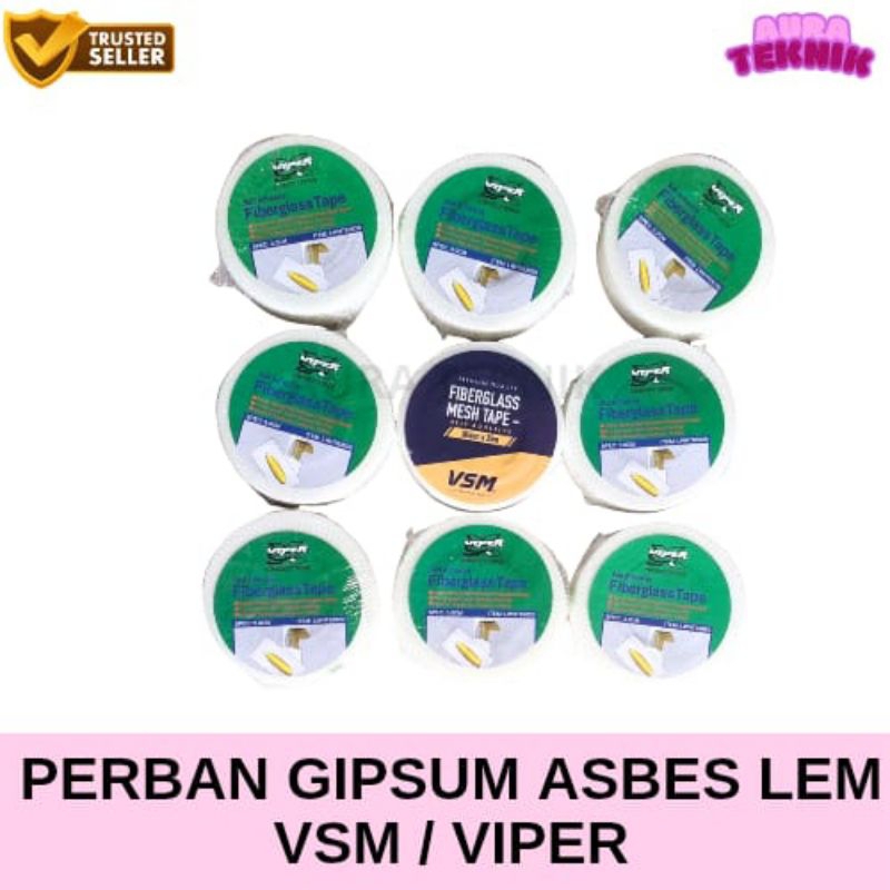 Jual Perban Lem Kasa Gypsum Perban Asbes Plafon Perekat VSM/VIPER ...