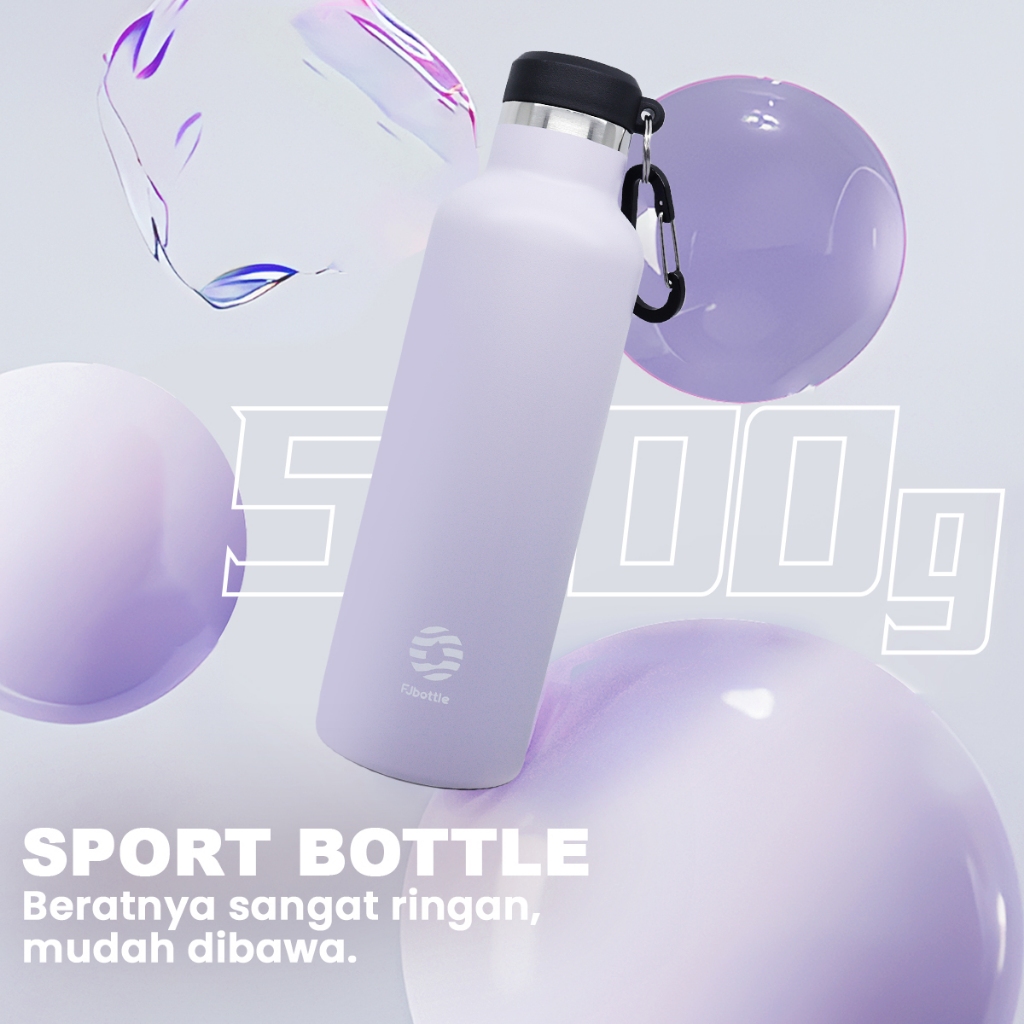 Jual FJbottle - SR2100 Botol Minum Tumbler Olahraga Stainless Steel ...