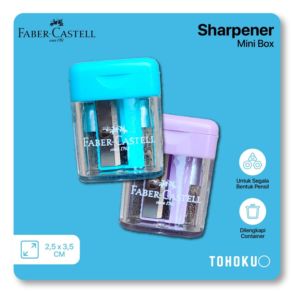 Jual Faber-Castell - Rautan Serutan Ongotan Mini Box ( Warna Random ...