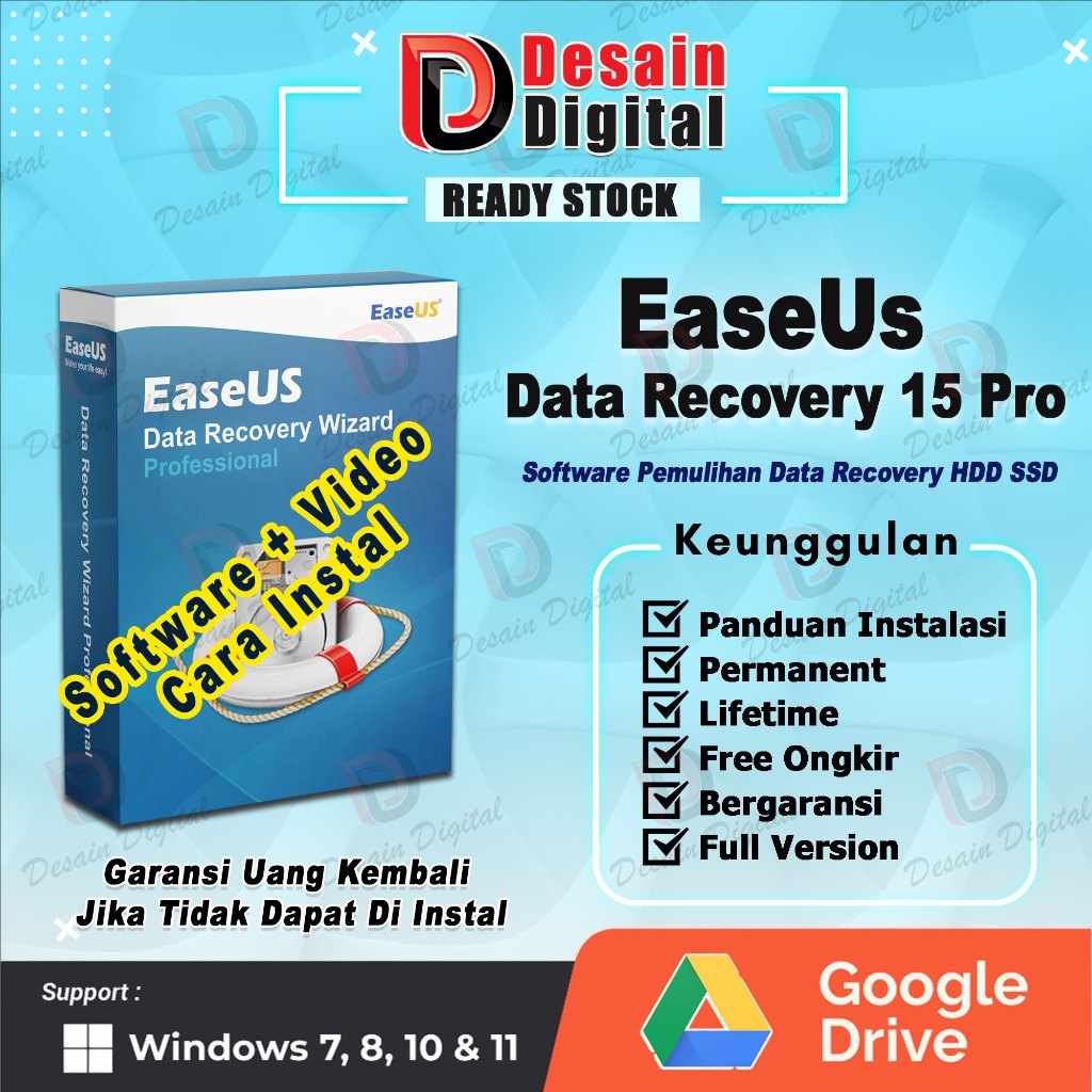 Jual EaseUs Data Recovery 17 Pro Lifetime - Software Pemulihan Data ...
