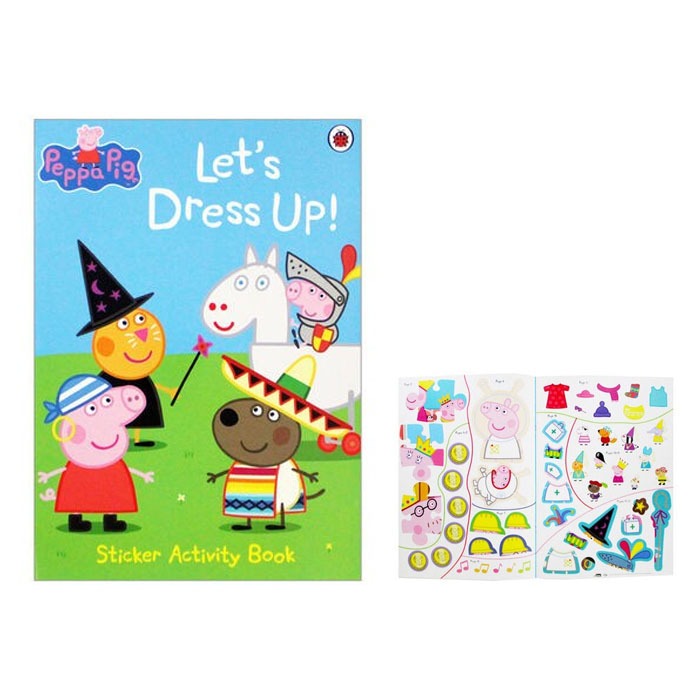 Jual Peppa Pig Lets Dress Up Sticker Activity Book by Ladybird | Shopee ...
