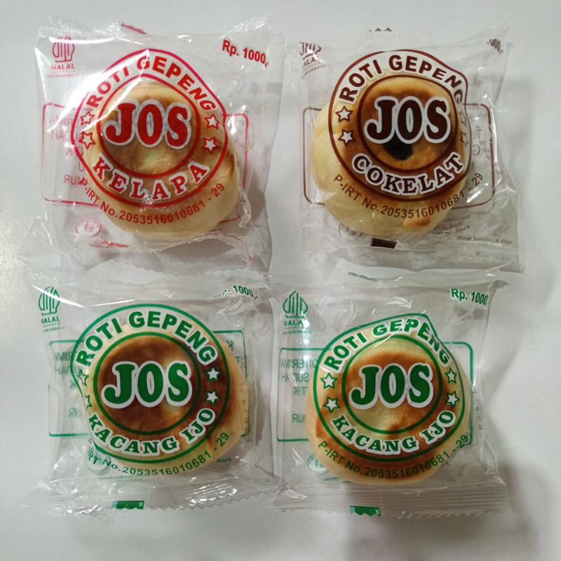 Jual Roti Panggang / Roti Gepeng Jos isi kacang hijau / isi kelapa ...