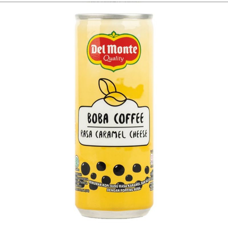 Jual Del Monte Boba Kopi Karamel Keju Kaleng 240 ml | Shopee Indonesia