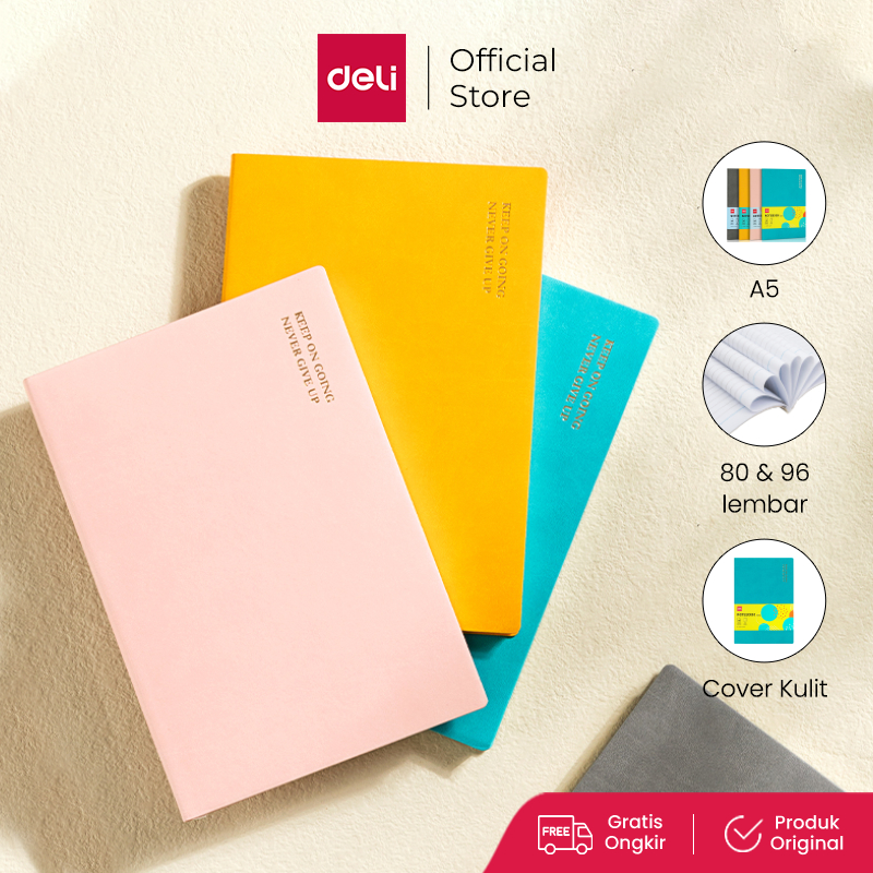 Jual Deli Leather Cover Notebook / Buku Catatan / Agenda Sampul Kulit ...