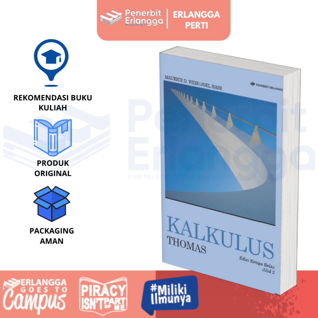 Jual [Erlangga] Buku Referensi Mahasiswa: Kalkulus Edisi Ke-13 Jilid 2 ...
