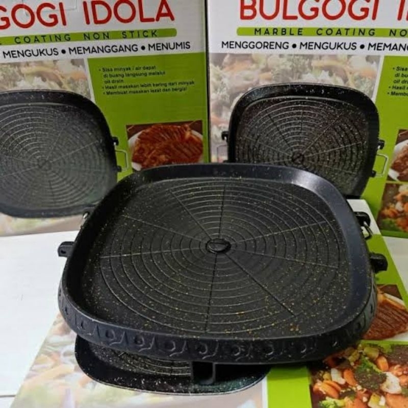 Jual Bulgogi Idola Grill Barbeque Panggangan Gril Pan | Shopee Indonesia