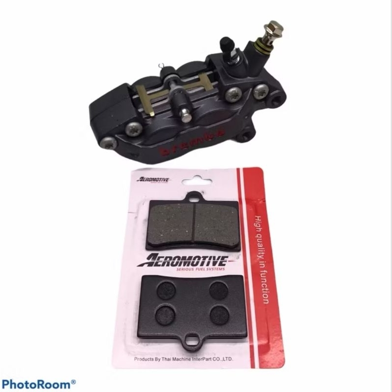 Jual TERMURAH !! KAMPAS REM AEROMOTIVE 2 PISTON / 4 PISTON / BIG POT BIG LOGO 4P 2P 2PISTON BIG ...