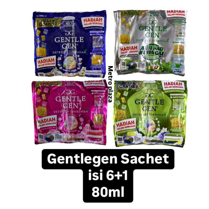 Jual Gentle Gen Sachet Isi 6+1 (80ML) all variant | Shopee Indonesia