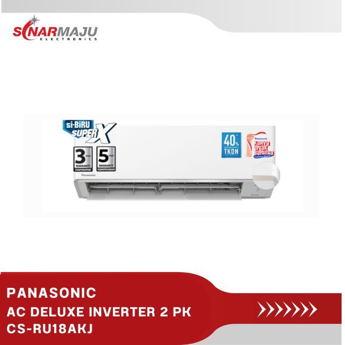 Jual PANASONIC AC DELUXE INVERTER RU SERIES 2 PK CS/CU-RU18AKJ (UNIT ONLY) | Shopee Indonesia