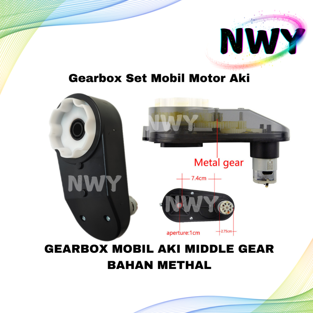 Jual NWY DINAMO GEARBOX SET 390 12 VOLT 12V RPM 18.000 REMOT CONTROL ...