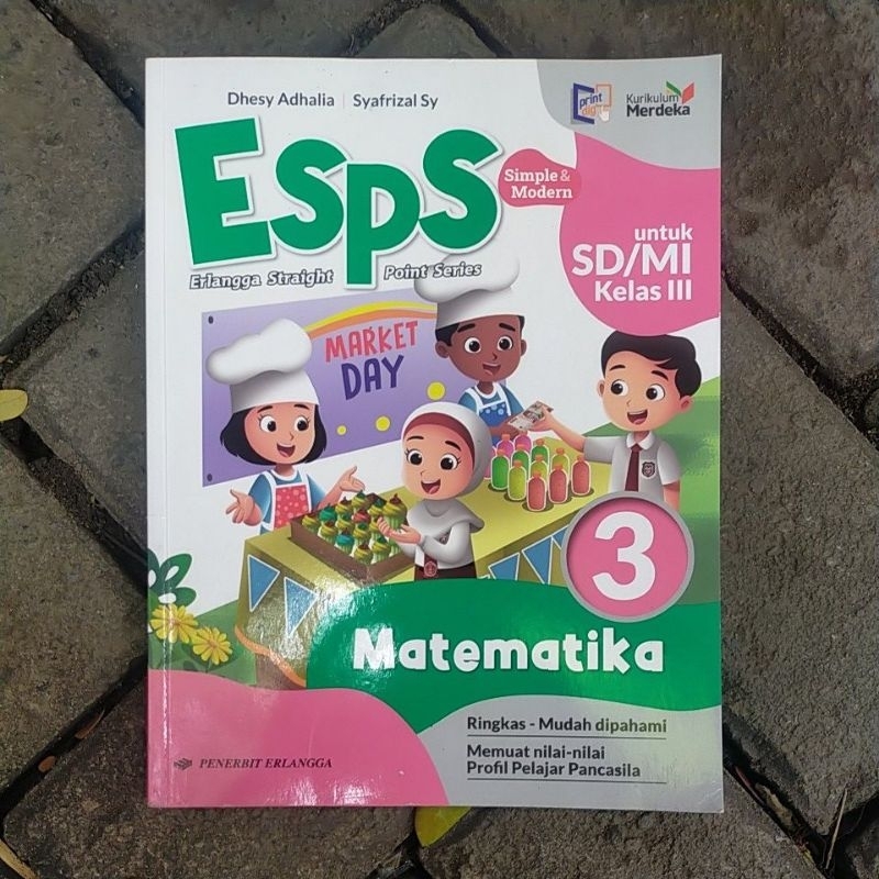 Jual ESPS MATEMATIKA / Untuk SD/MI Kelas 3 / Kurikulum merdeka / Original | Shopee Indonesia