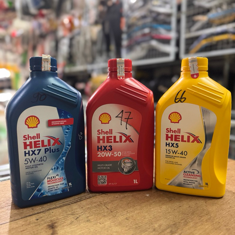 Jual Oli SHELL Helix HX3 HX5 HX7 Plus 1L | Shopee Indonesia