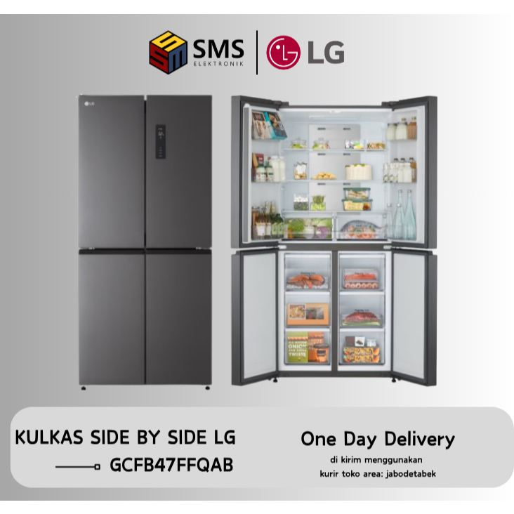 Jual LG GCFB47FFQAB - KULKAS LEMARI ES 4 PINTU MULTIDOOR 470L GC ...