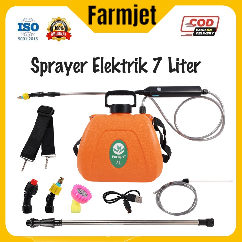Jual Farmjet Alat Semprot Cuci Mobil Shoulder Semprotan Rumput Elektrik ...