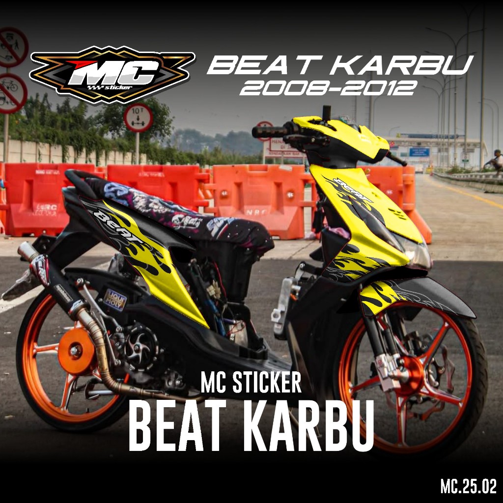 Jual Decal Sticker Honda Beat Karbu 2008 2009 2010 2011 2012 Full Body ...