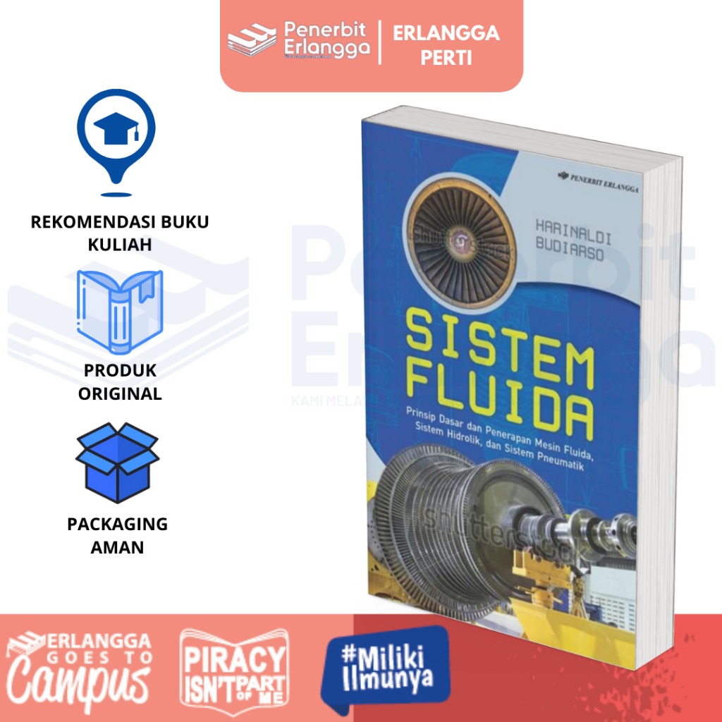 Jual [Erlangga] Buku Referensi Mahasiswa: Sistem Fluida: Prinsip Dasar & Penerapan Mesin Fluida ...