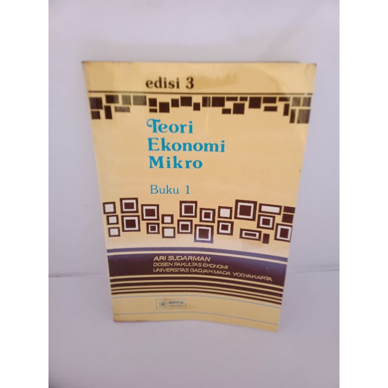 Jual BUKU ASLI TEORI EKONOMI MIKRO BUKU 1 EDISI 3 | Shopee Indonesia