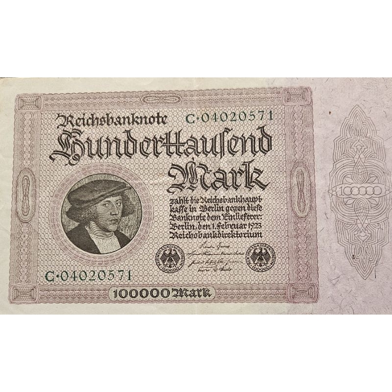 Jual Murah Banget Uang Super Jumbo Big Size Negara Jerman 100.000 Mark ...