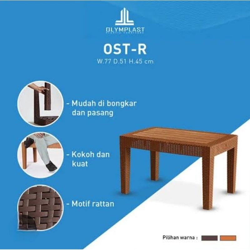 Jual MEJA PLASTIK / MEJA SOFA OST-R | Shopee Indonesia