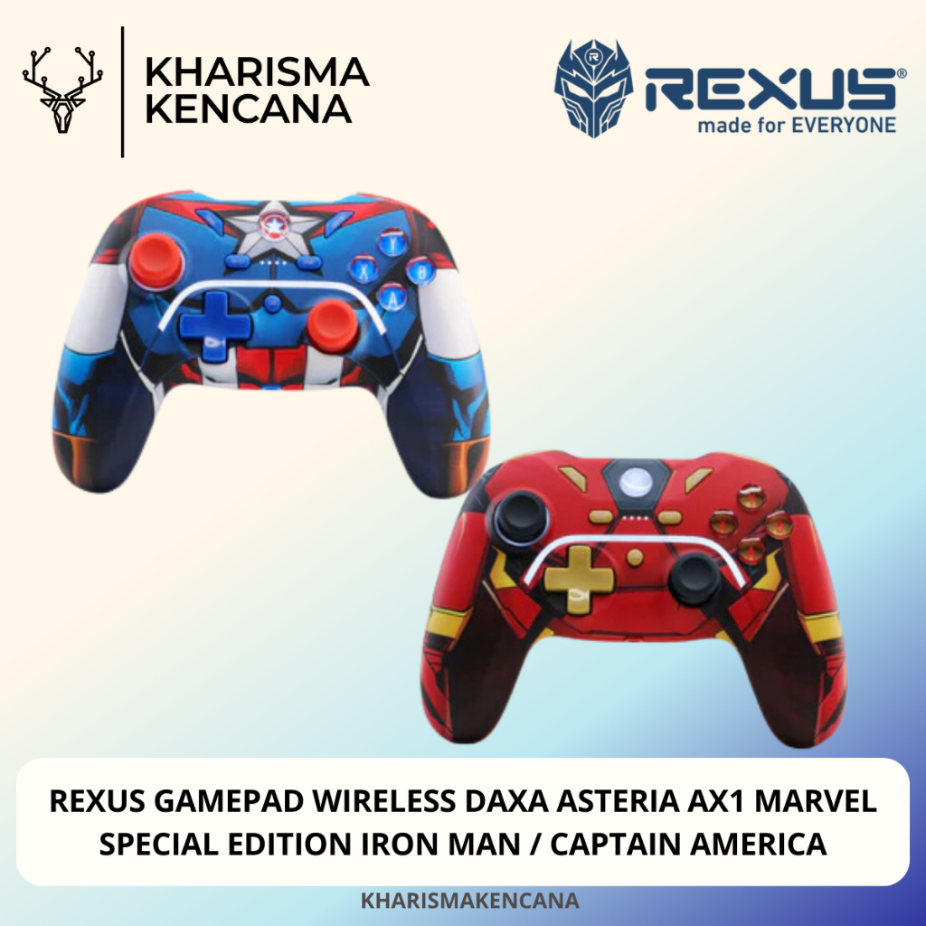 Jual REXUS GAMEPAD WIRELESS DAXA ASTERIA AX1 MARVEL SPECIAL EDITION ...