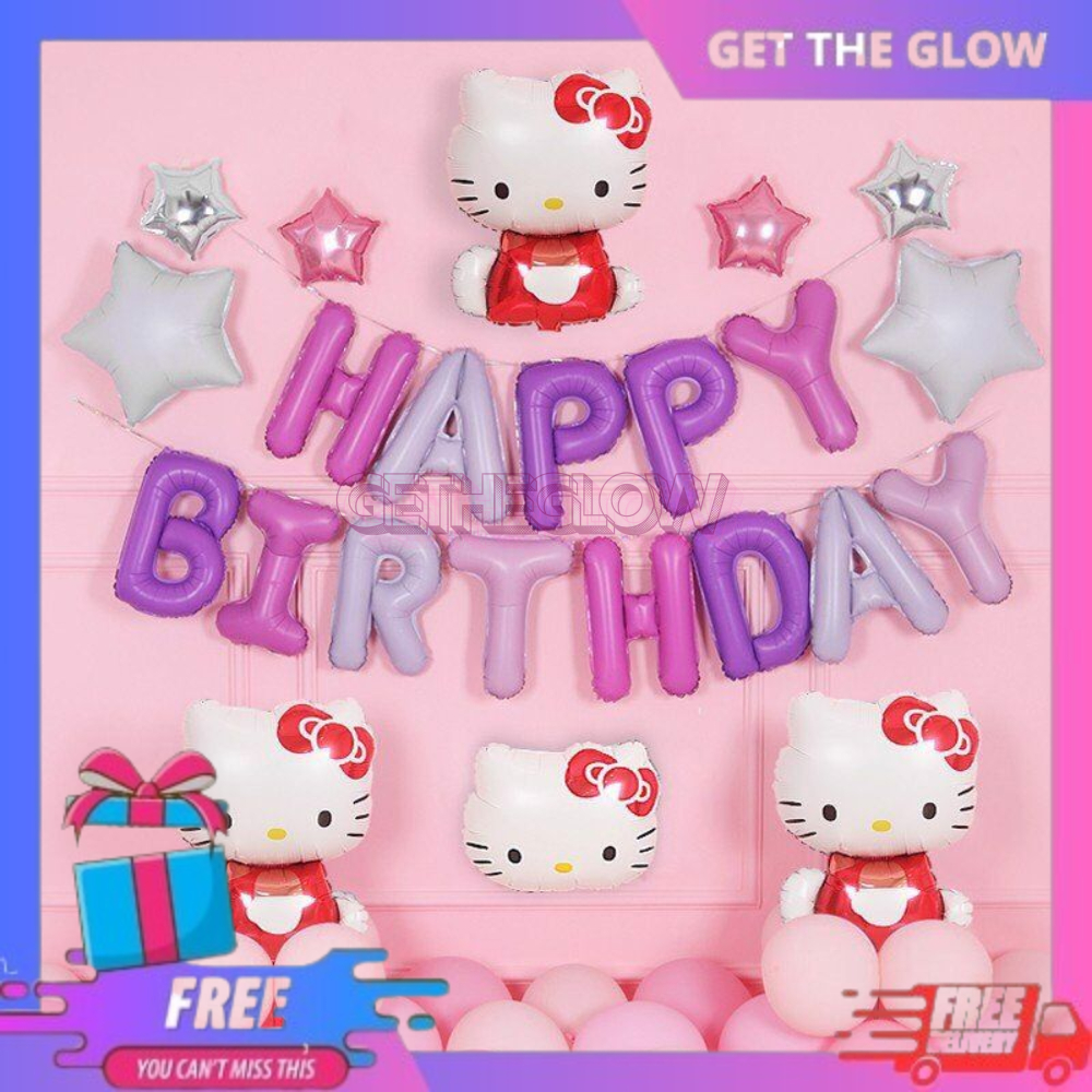 Jual Balon Set Dekorasi Hello Kitty Balon Dekorasi Perayaan Ulang Tahun ...
