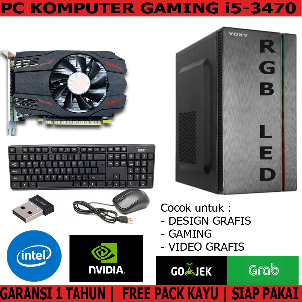 Jual KOMPUTER/PC RAKITAN GAMING i5-3470 VGA 4GB RAM 16GB / GAMING PC/KOMPUTER MURAH | Shopee ...
