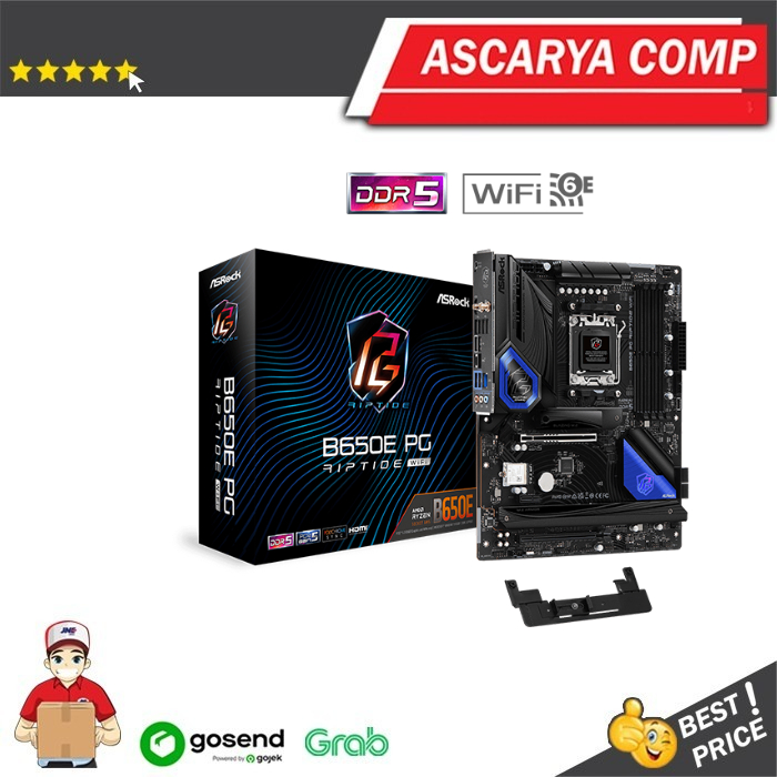 Jual ASROCK B650E PG Riptide WiFi | Motherboard AMD B650 Ryzen AM5 ...