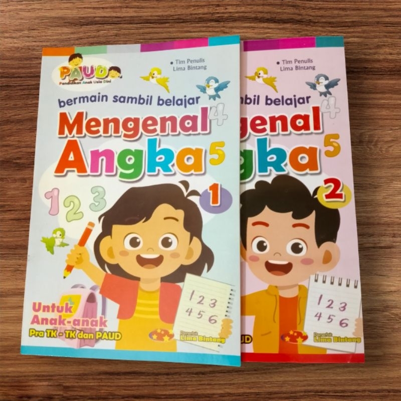 Jual mengenal angka bermain sambil belajar (1 set dapat 2 buku) lima bintang | Shopee Indonesia