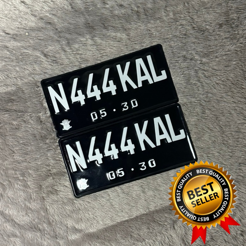 Jual Custom Plat Mobil JDM Japan Jepang Hitam Putih Sepasang | Shopee ...