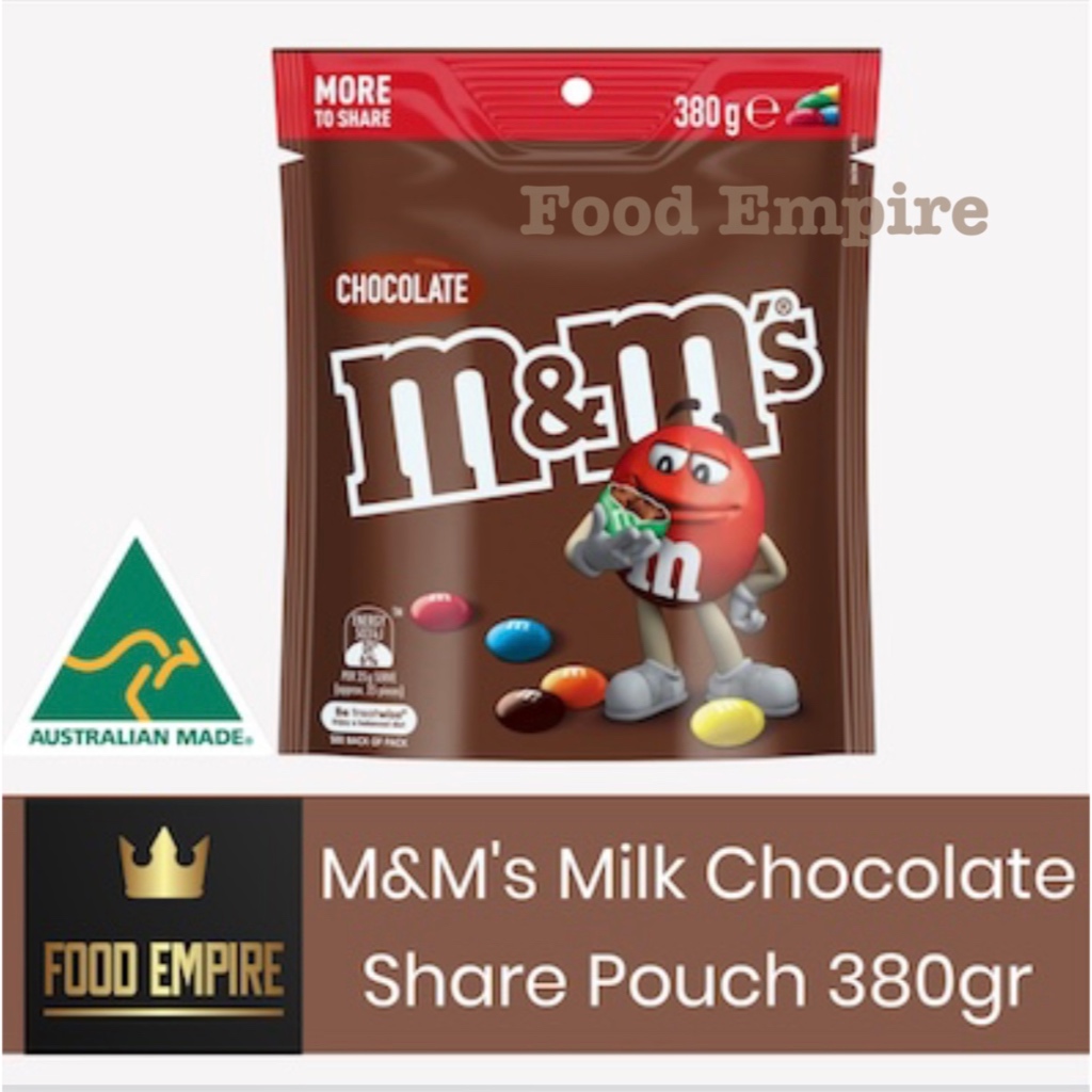 Jual M&M's Milk Chocolate Share Pouch 380gr | Cokelat MnM | M&M ...