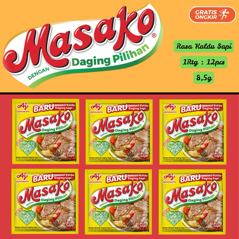 Jual Masako Daging Pilihan Rasa Kaldu Sapi 8.5g | Shopee Indonesia
