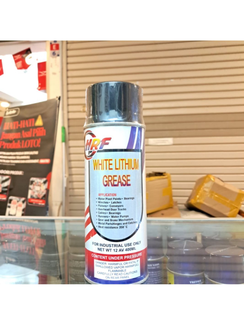 Jual HRF White Lithium Grease Spray 400Ml | Shopee Indonesia