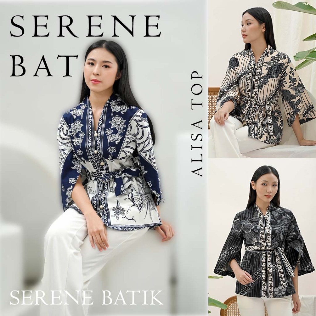 Jual Alisa Kimono Batik Wanita - Baju Batik - Batik Modern - Batik Premium - Batik Murah ...