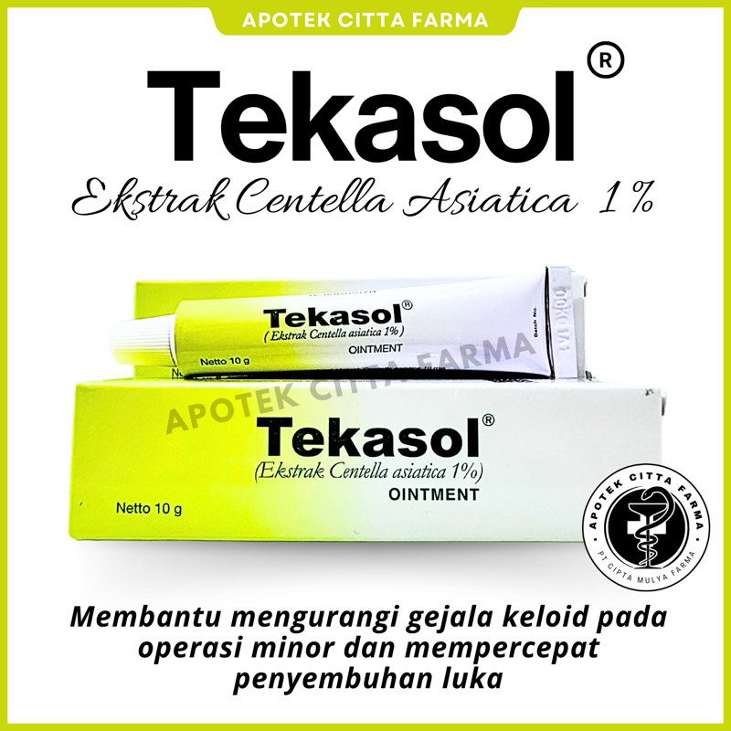 Jual TEKASOL OINT 1 % 10 gr Centella Asiatica \ Membantu Menghilangkan ...