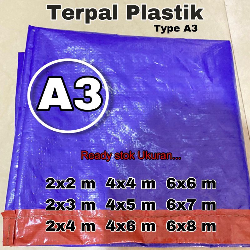 Jual Terpal plastik serbaguna A3,Uk 4x5,4x6,4x7,4x8,4x9,4x10 Meter ...
