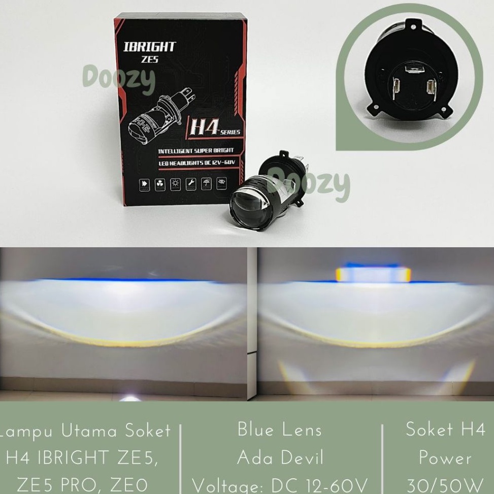 Jual Bagus Dipakai IBRIGHT ZE5 ZE ZE5 PRO Lampu Utama LED H4 Biled ...