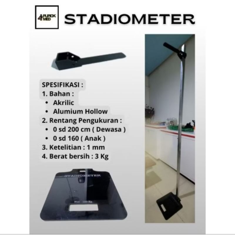 Jual Stadiometer Akrilik / Alat Pengukur Tinggi Badan | Shopee Indonesia