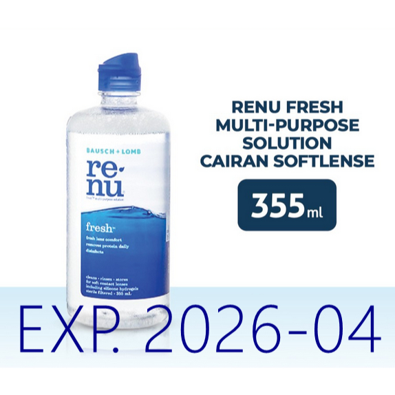Jual Renu Fresh Putih Biru Softlens Air Softlens Besar Anti Bakteri 355 ...