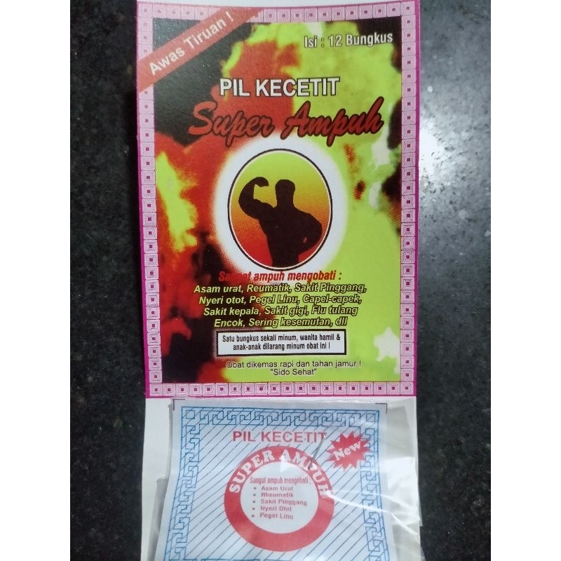 Jual PIL KECETIT super ampuh (1rtg@12sachet) | Shopee Indonesia