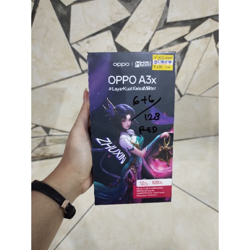 Jual OPPO A3X RAM 6+6 ROM 128GB GARANSI RESMI 1 TAHUN (NEW/BARU ...