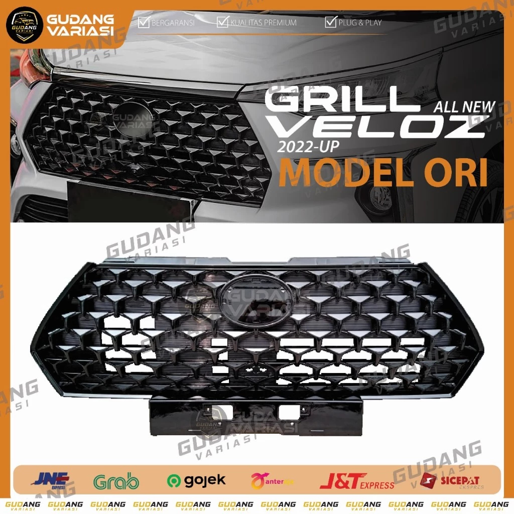 Jual Grill Depan All New Veloz 2022 - 2024 Model Ori Hitam Glosy ...