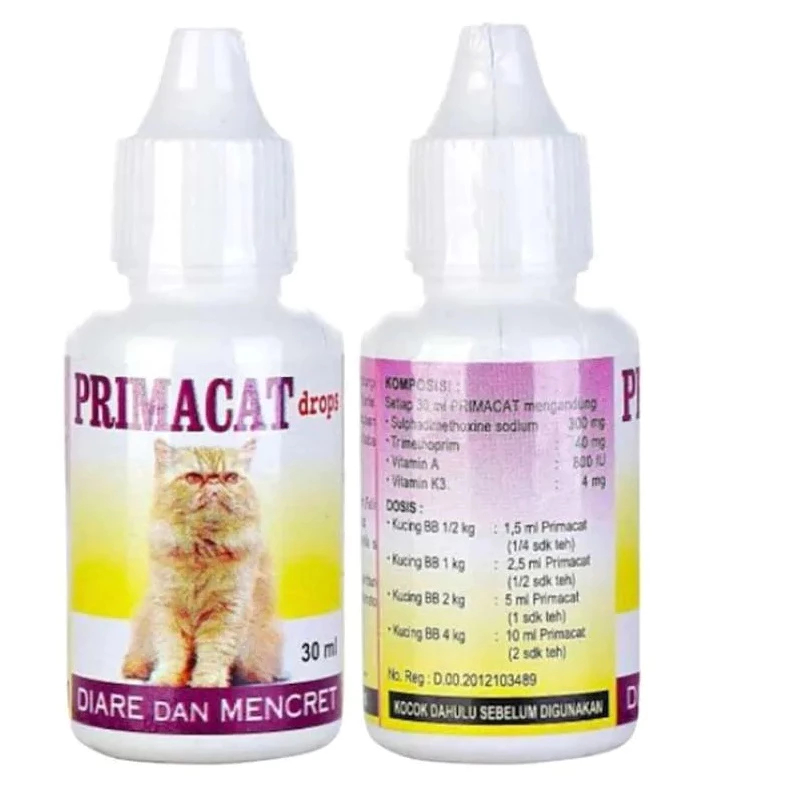 Jual PRIMA CAT 30 ml Obat Diare Kucing Basmi Semua Jenis Diare Untuk ...