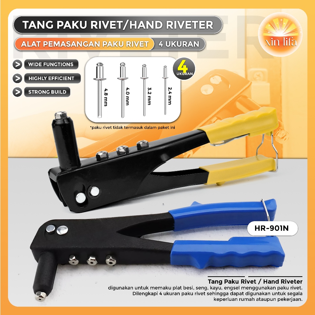 Jual Tang Rivet Alumunium Tembakan Gun Stang Rifet Ripet Besi Baja ...