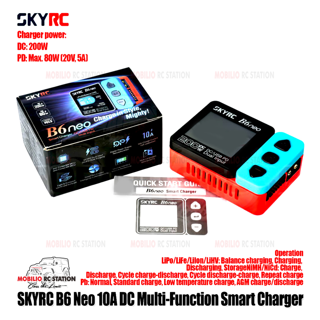 Jual SKYRC B6 Neo 10A DC Multi Function Smart Charger Original Charge ...